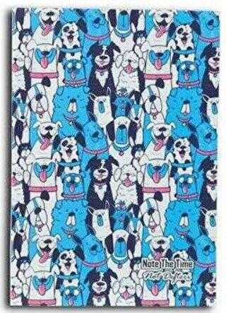 Blue Dogs Patterns Not Defteri - Bkmkitap