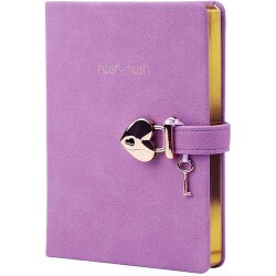 Victorias Journals Hush Hush Kilitli Defter 80Gr. 160 Yp Çizgili Lila ...